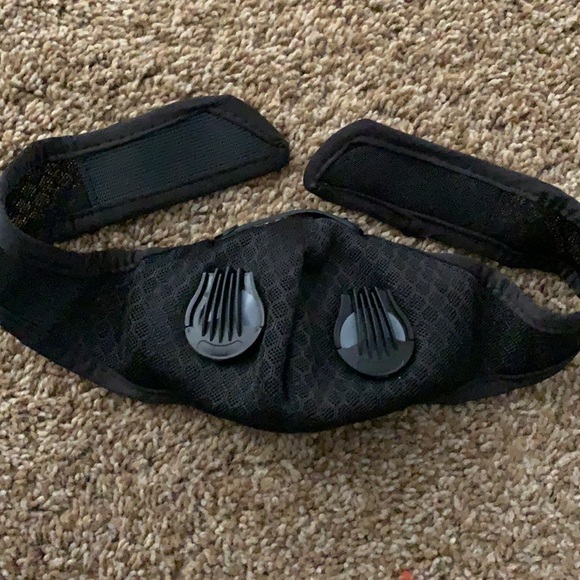 Accessories | Fancy Black On Black Velcro Face Mask New | Poshmark